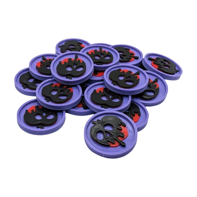 Disney Villainous Deluxe Poison Tokens - Etsy