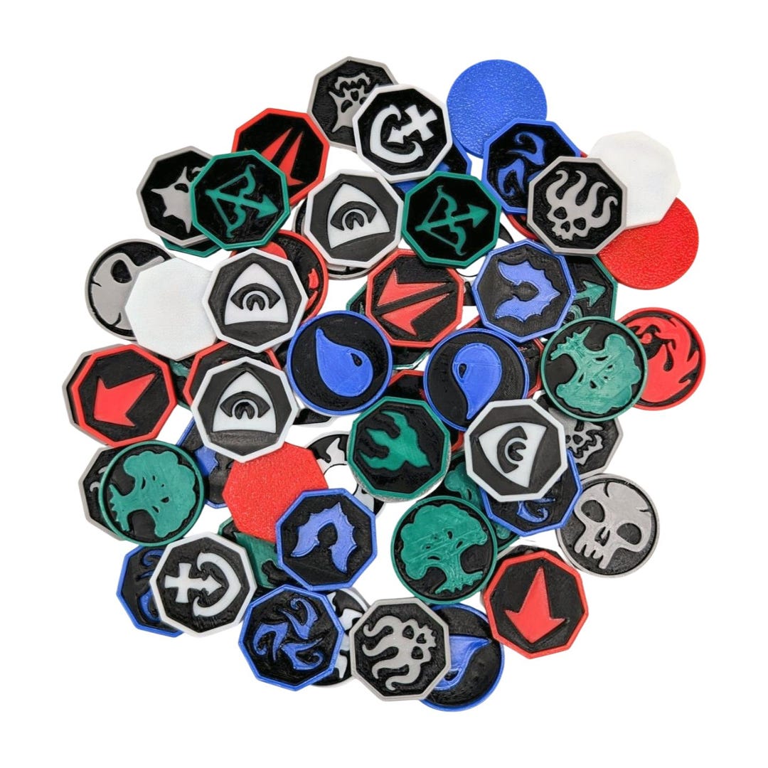 Magic the Gathering Deluxe Status and Mana Tokens - Etsy
