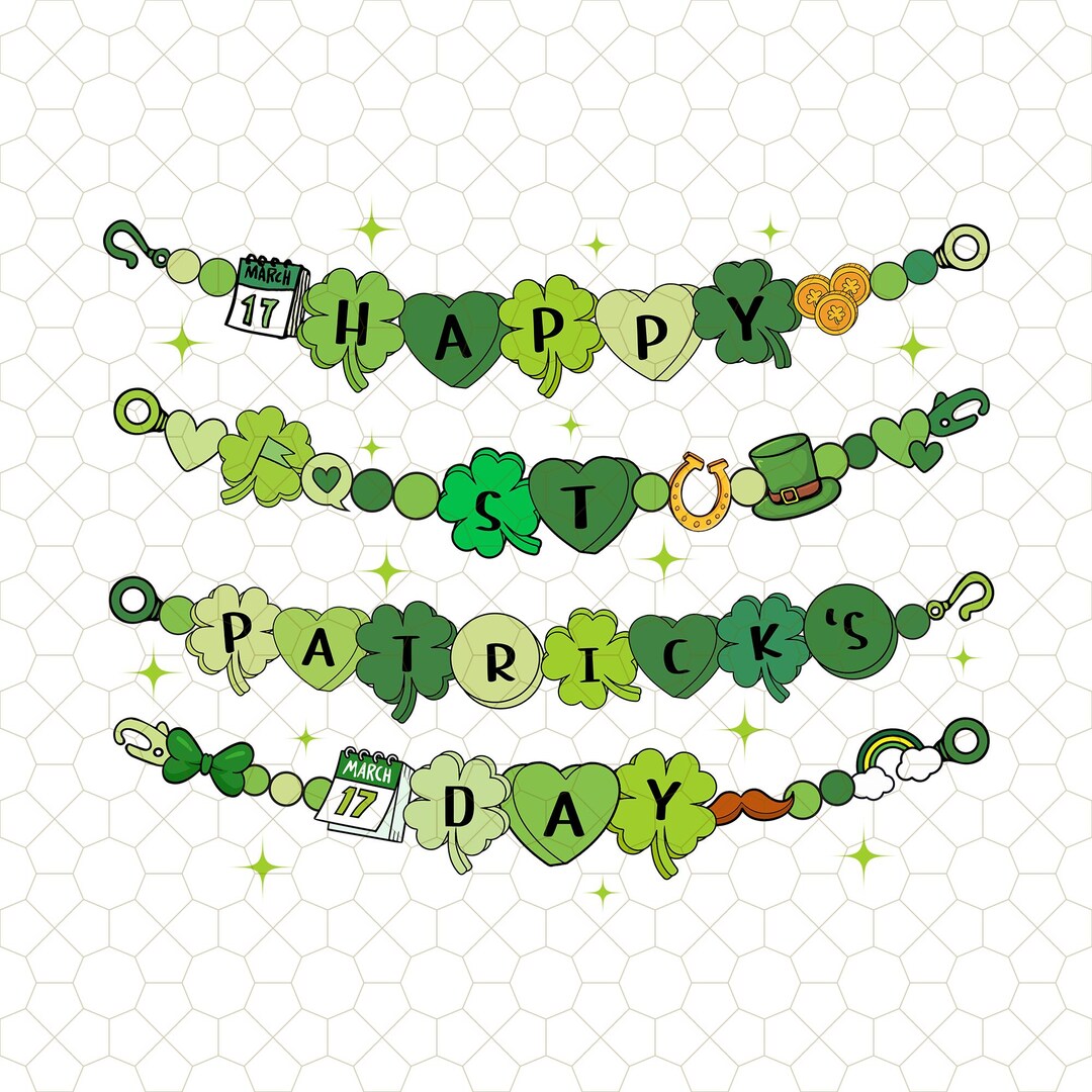Happy St Patricks Day Bracelet Png, St Patrick's Day Friendship ...