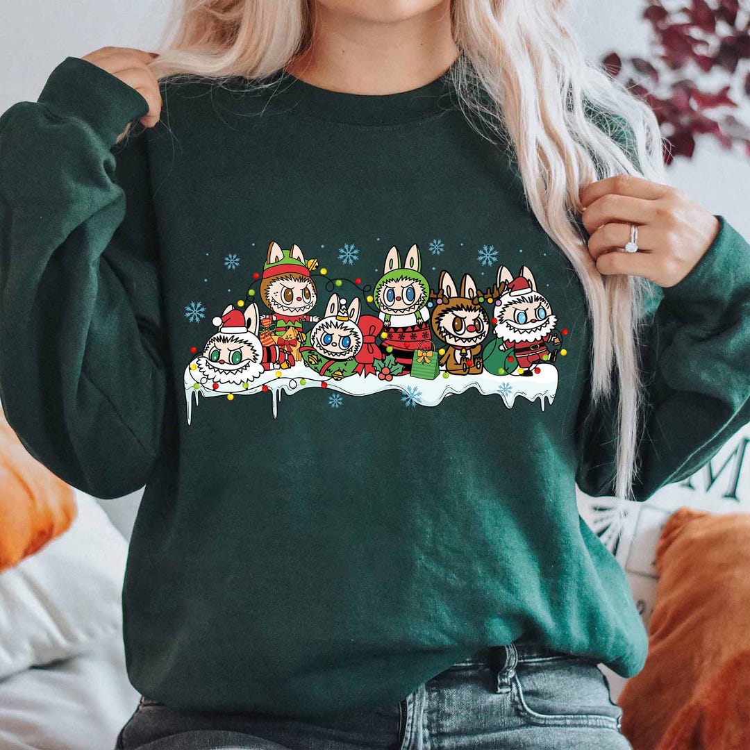 Labubu Christmas Shirt, Labubu Christmas Gift, Labubu Monster Holiday ...