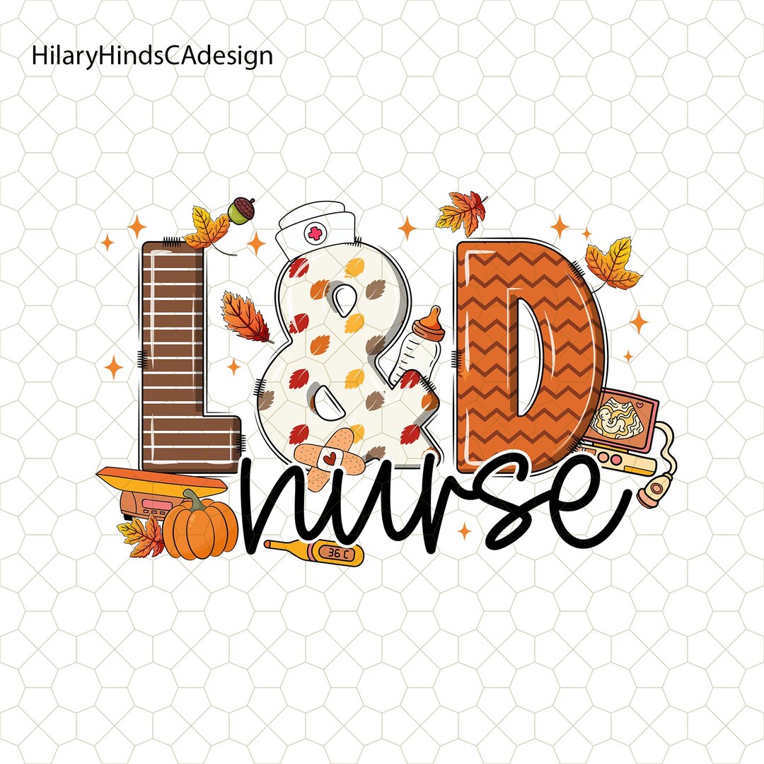 Fall L&D Nurse Png, Nurse Png, Thanksgiving Nurse Png, Fall Nurse Png ...