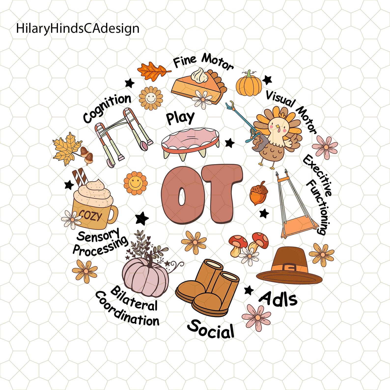 Occupational Therapy Png, Thanksgiving Occupational Therapist Png, OT ...