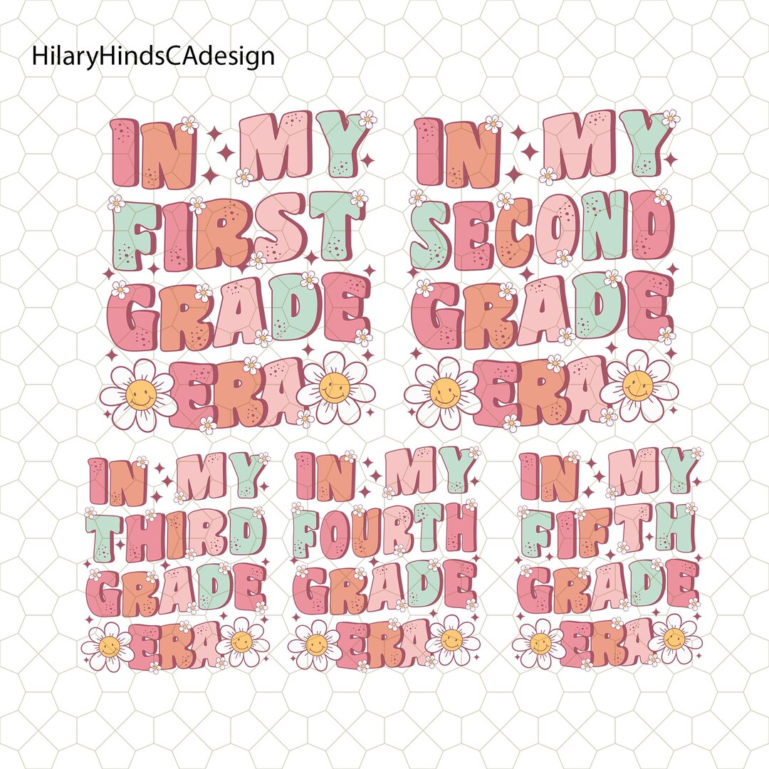 In My First Grade Era Png, in My Teacher Era Png, 2nd Grade Teacher Png ...