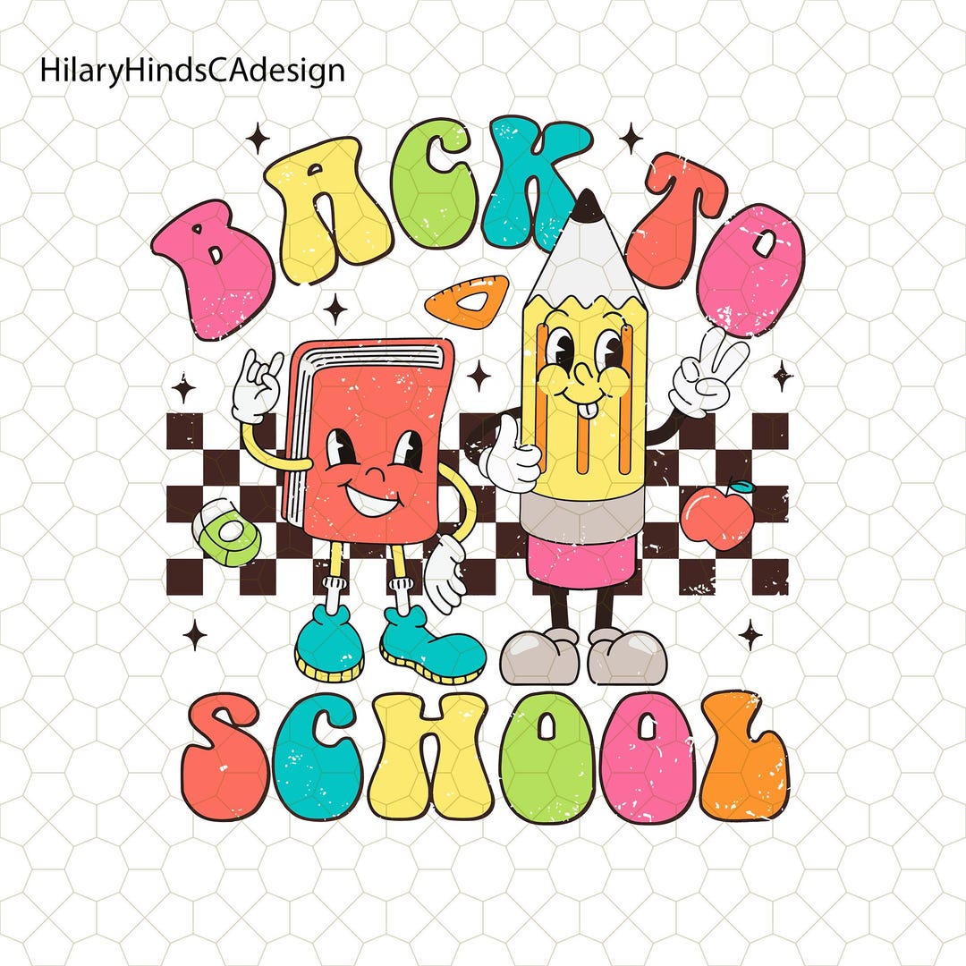 Retro Groovy Back to School Png, Back to School Png, First Day of ...