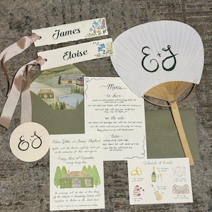 Personalised Hand Painted Paper Paddle Fans | Wedding Favours | Hens ...