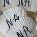 Personalised Hand Painted Paper Paddle Fans | Wedding Favours | Hens ...