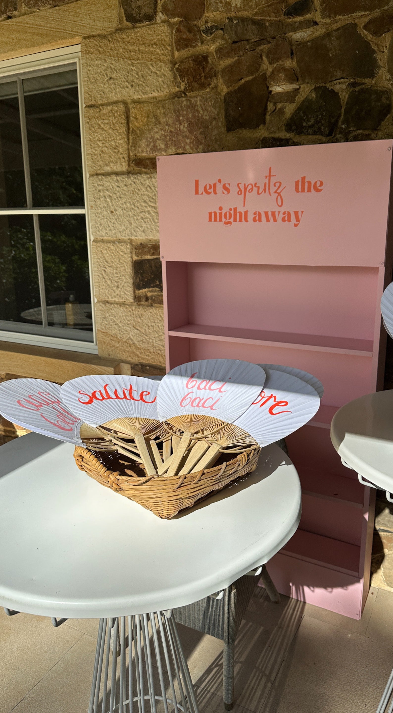 Personalised Hand Painted Paper Paddle Fans | Wedding Favours | Hens ...