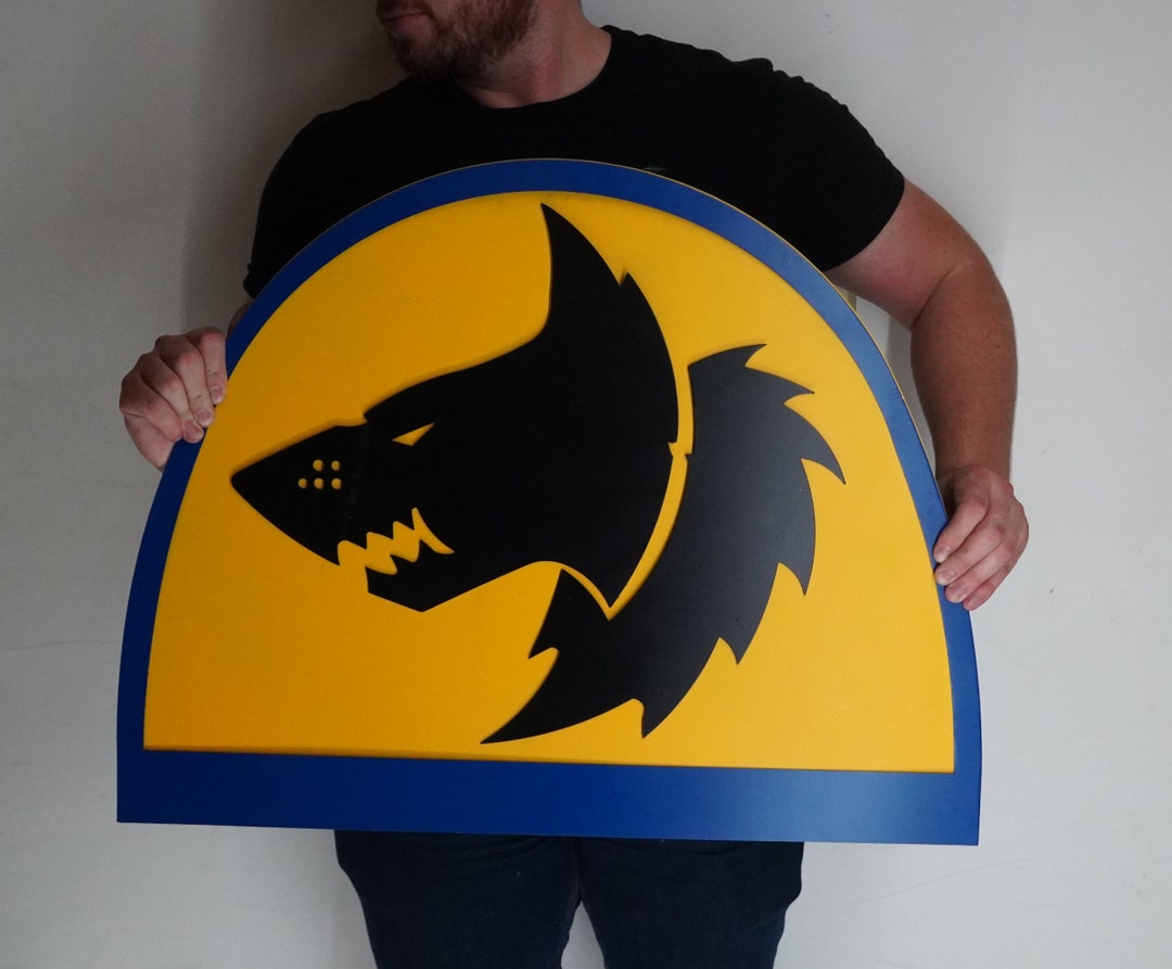 Fully Painted Multilayer Metal Sign Space Wolves Insignia 40k - Etsy