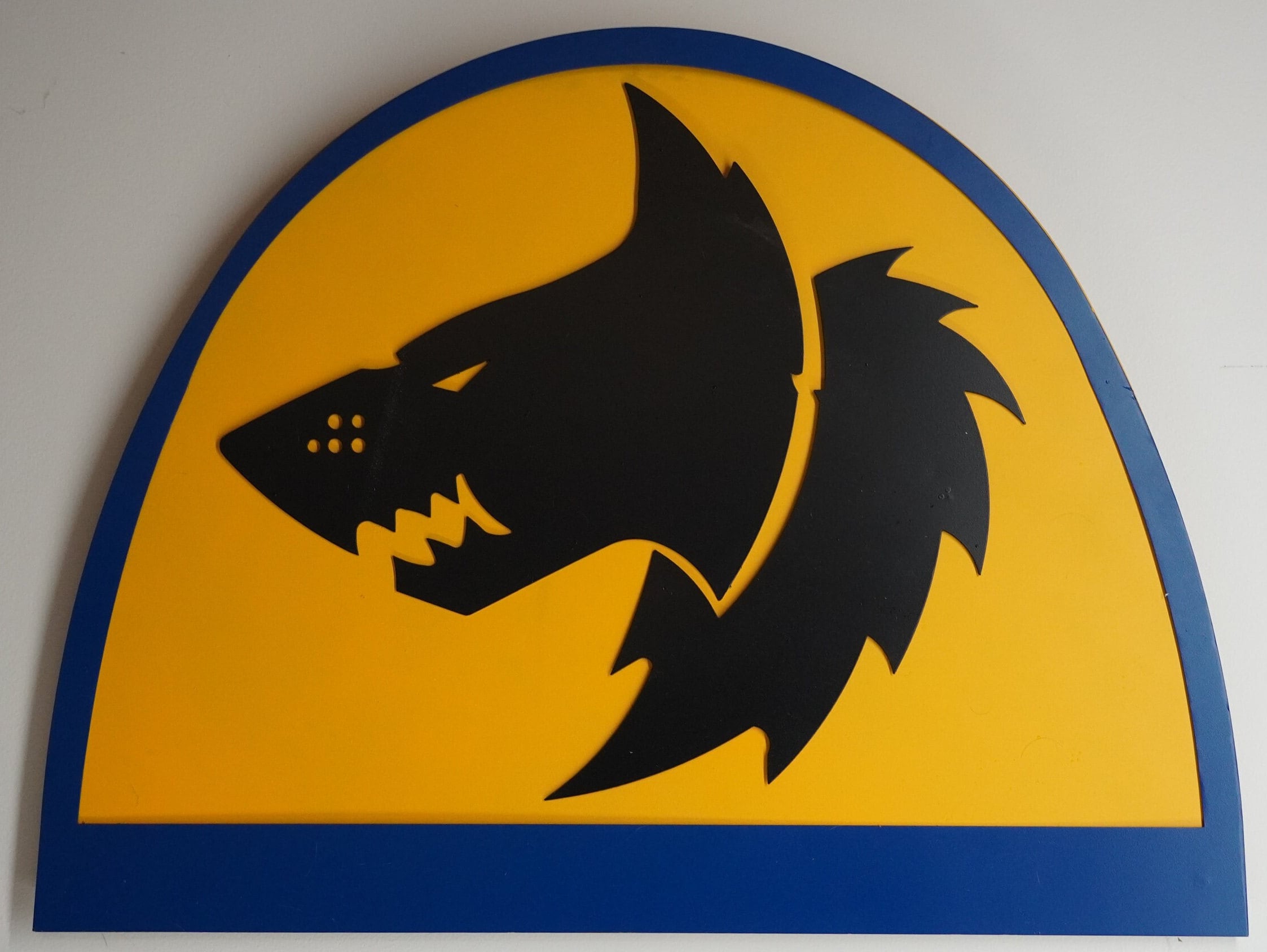 Fully Painted Multilayer Metal Sign Space Wolves Insignia 40k - Etsy