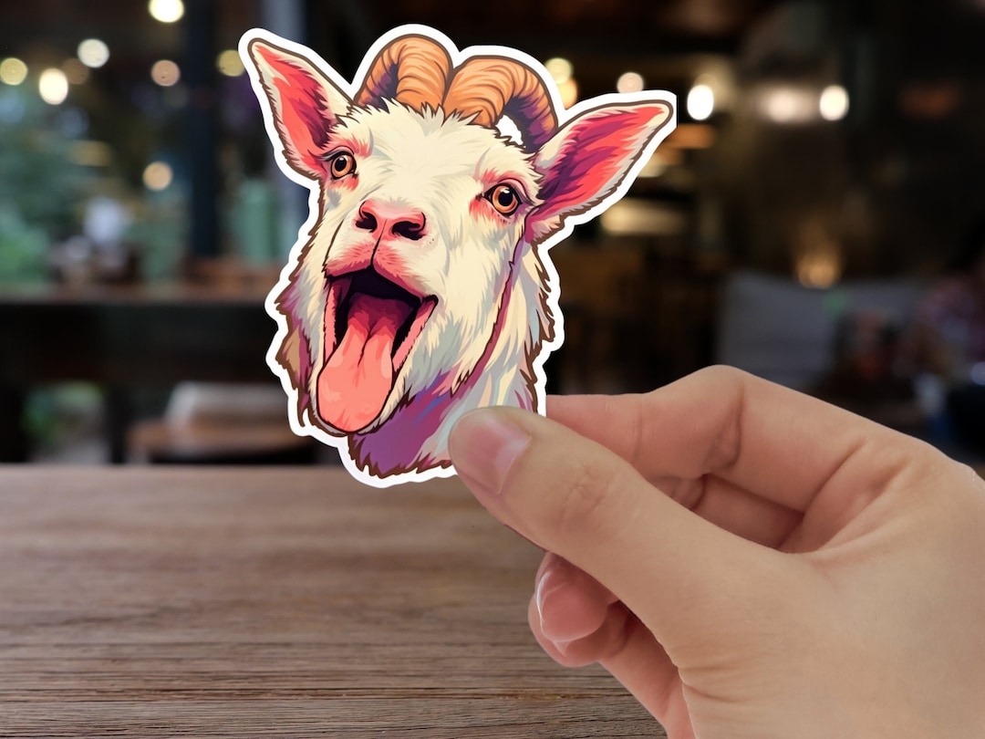 Screaming Goat Sticker Meme Sticker Mirror Humor Vinyl Gift - Etsy