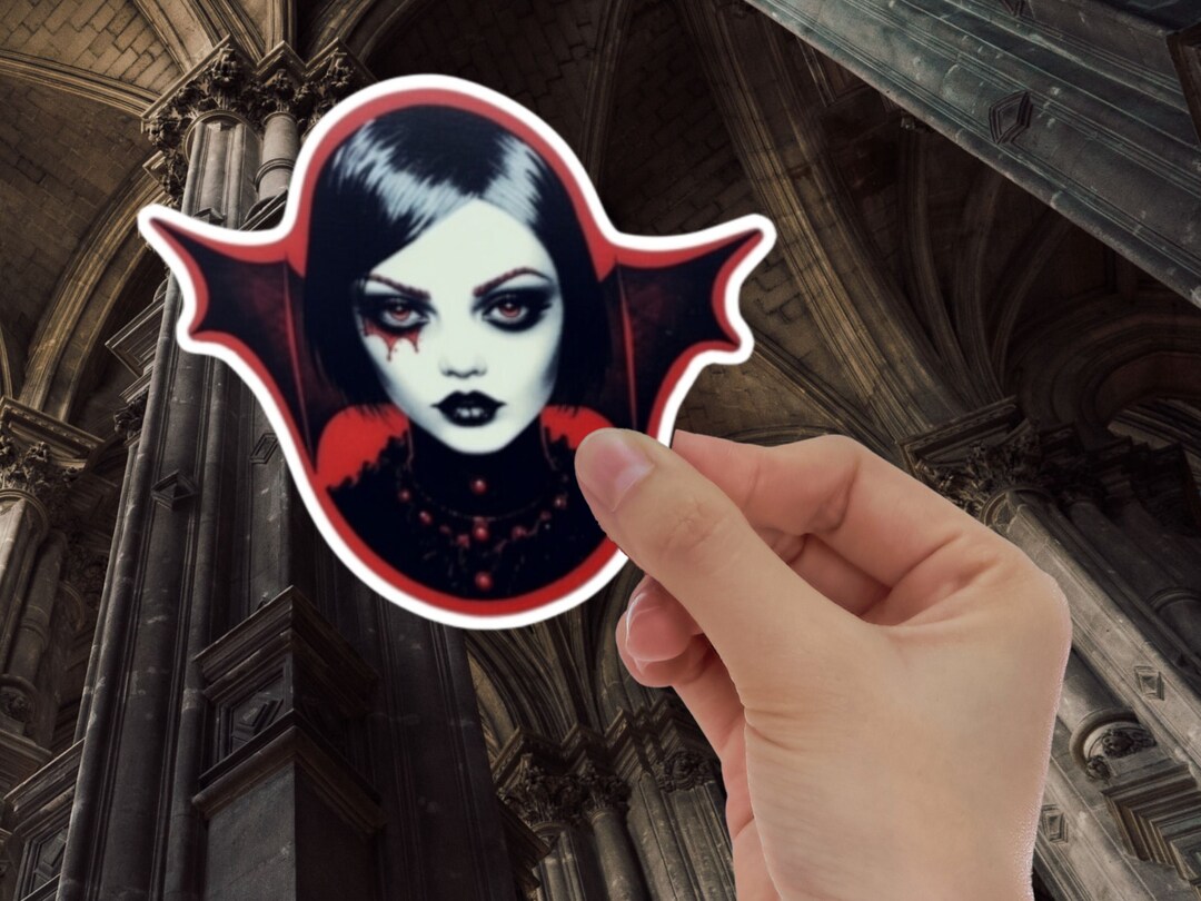 Wednesday Addams Vampire Sticker Addams Family Sticker - Etsy