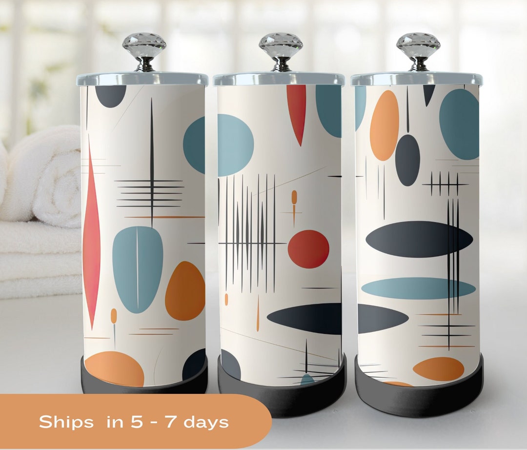 Large Decorative Salon Sanitizing Jar, Mid-century Modern Inspired Jar ...