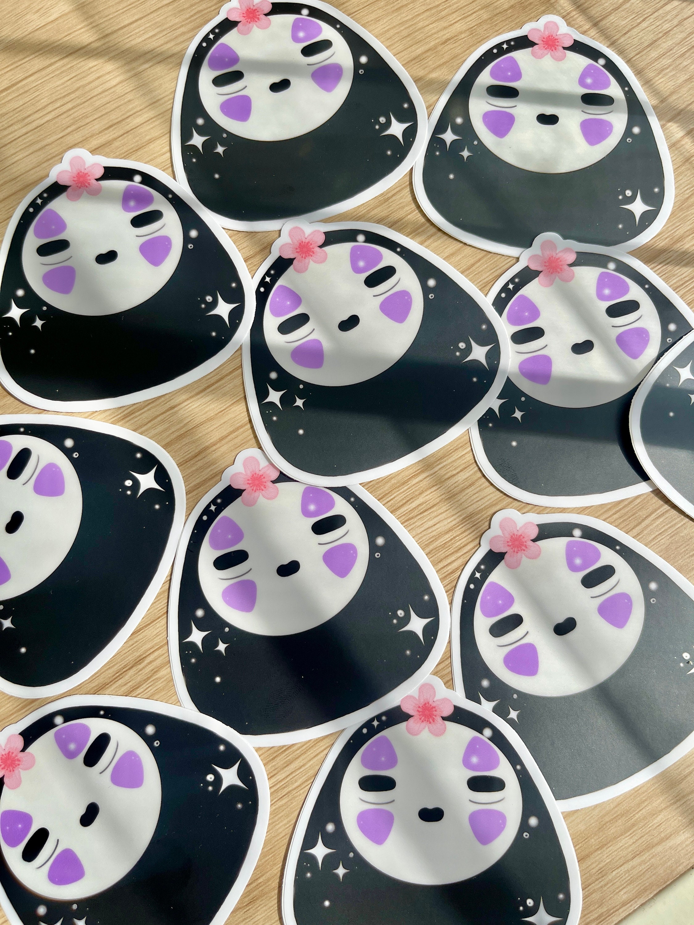 Kawaii Anime Spirit Stickers, 3 X 3 Matte Vinyl Die Cut Stickers ...