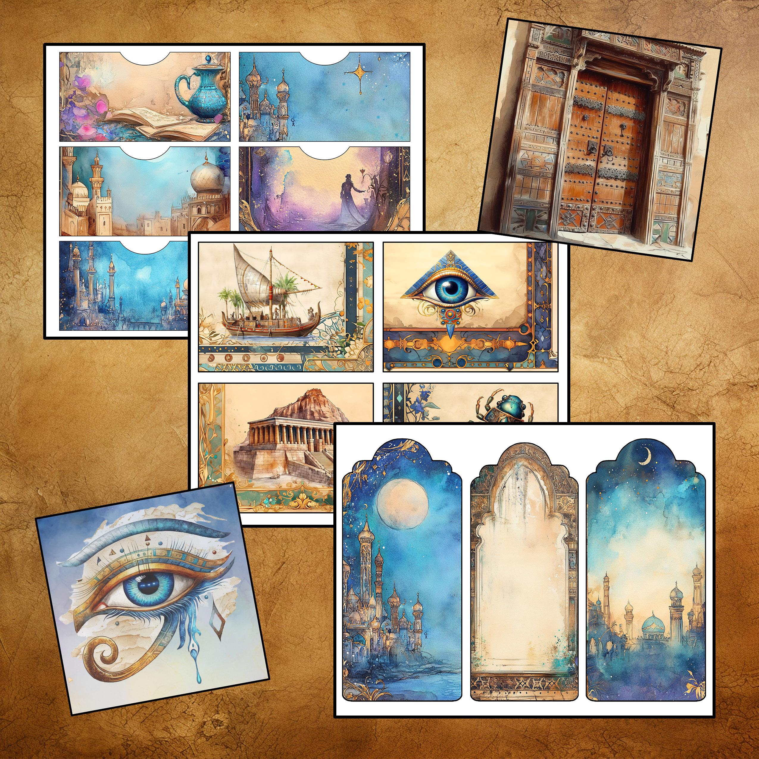 Arabian Nights Junk Journal Printable Pages Scrapbooking Supplies ...