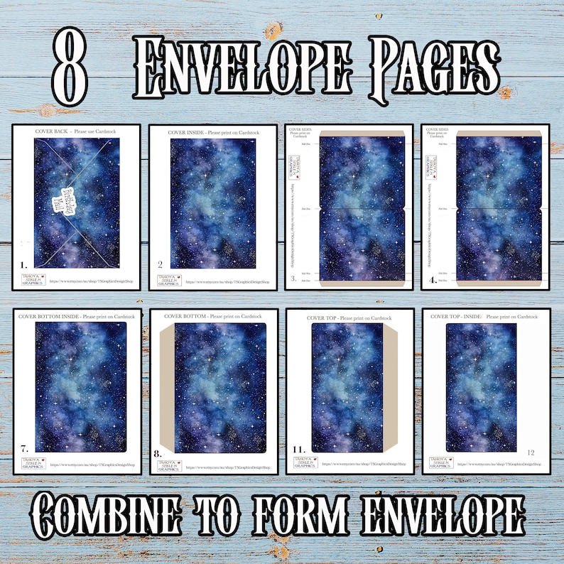 Junk Journal Sagittarius Birthday Mail Folio Large Envelope Ephemera ...