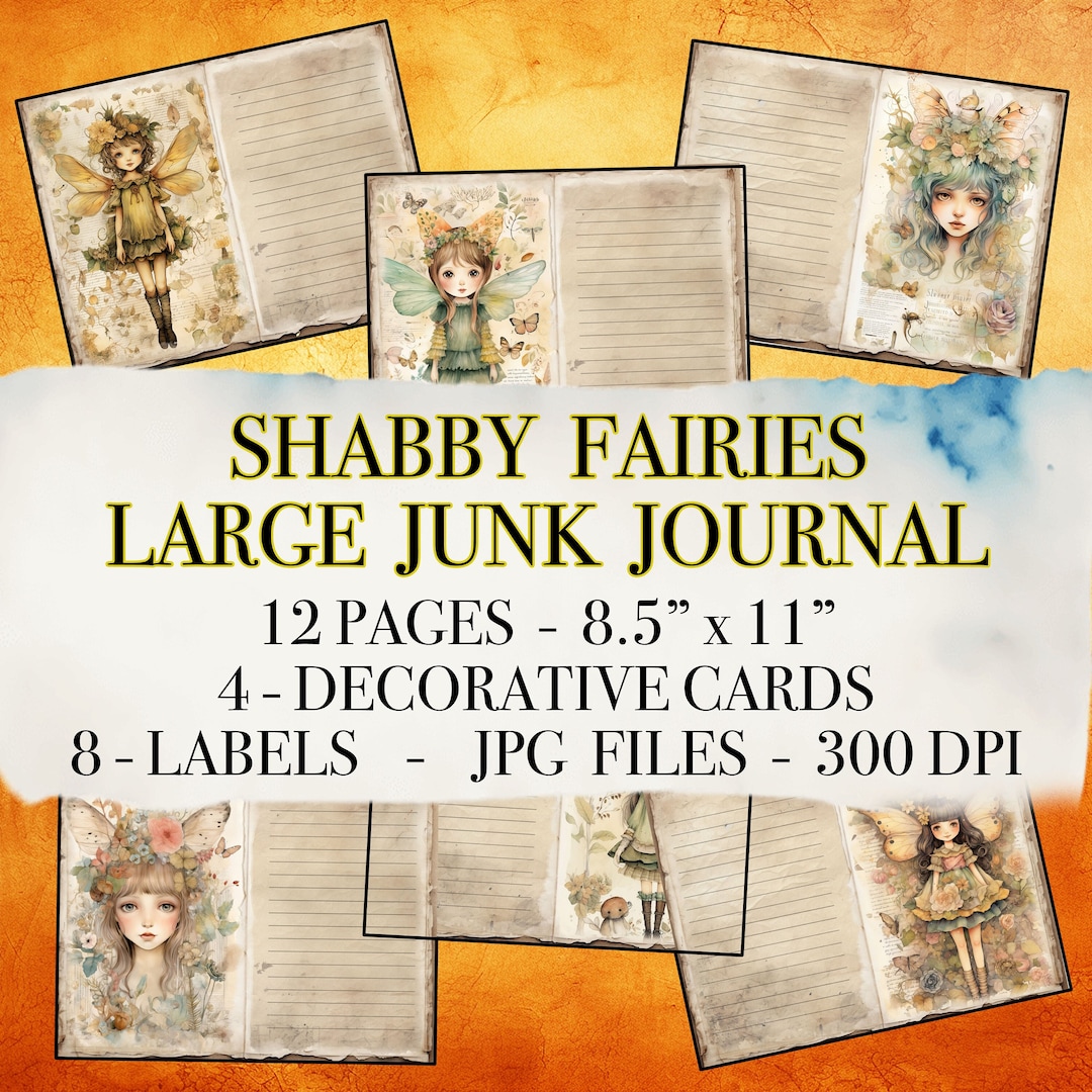Shabby Fairies Junk Journal Printable Pages Fantasy Journal Printable ...
