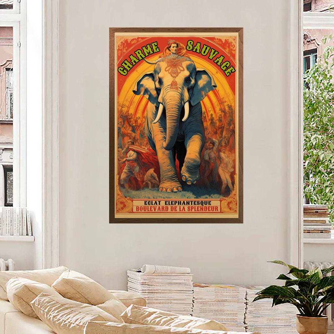 Vintage Original Circus Poster Digital Hi-res 300 Dpi Print ...