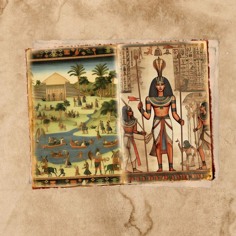 Vintage Ancient Egypt Junk Journal Printable Pages Travel Journal ...