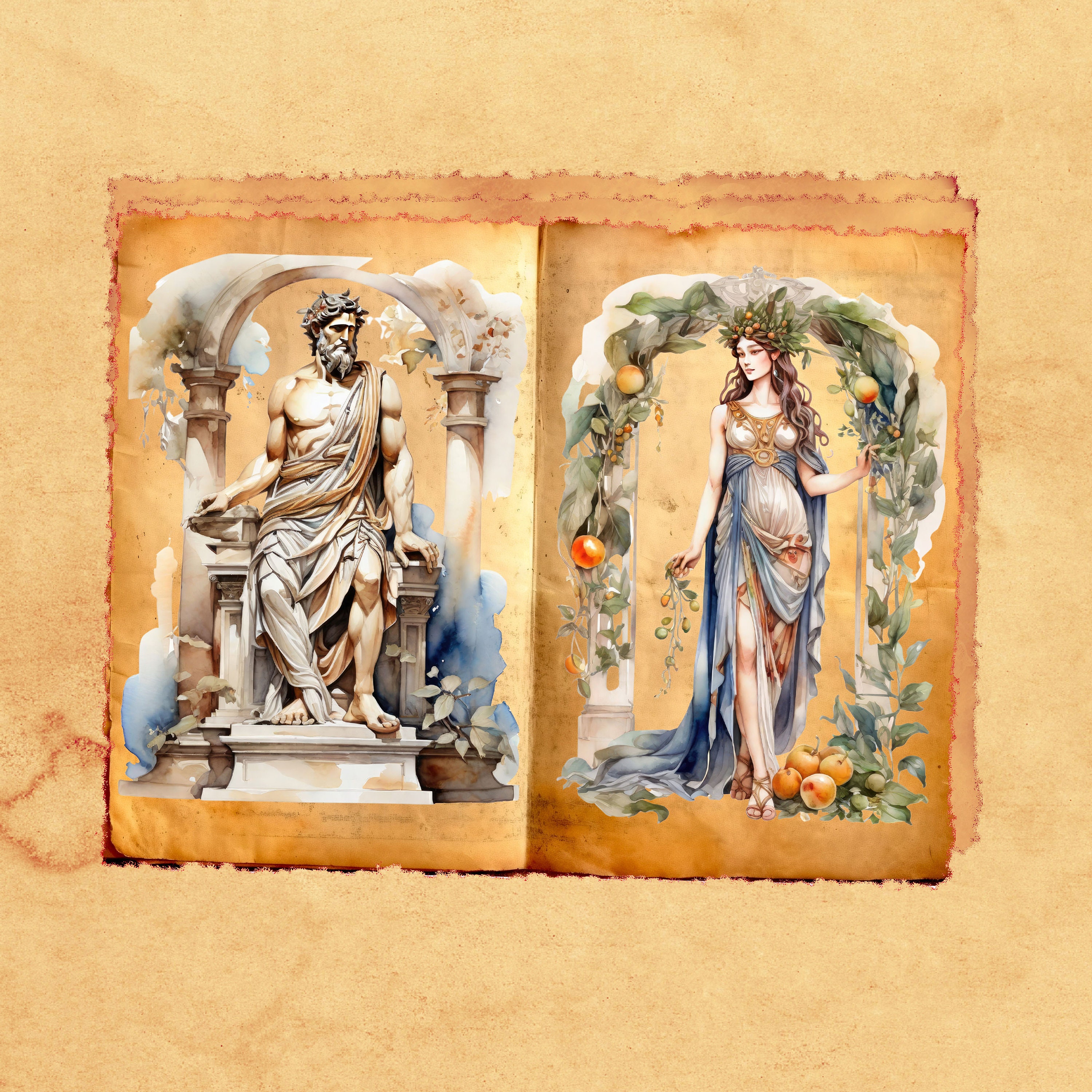 Ancient Greece Junk Journal Printable Pages Travel Journal Travel ...