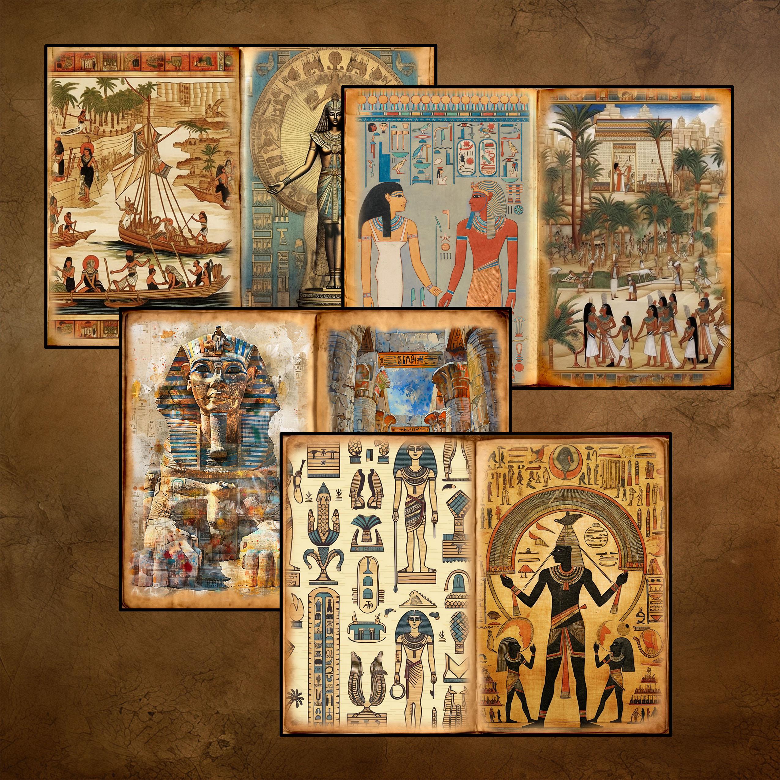Vintage Ancient Egypt Junk Journal Printable Pages Travel Journal ...