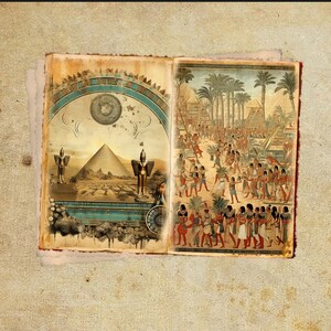 Vintage Ancient Egypt Junk Journal Printable Pages Travel Journal ...