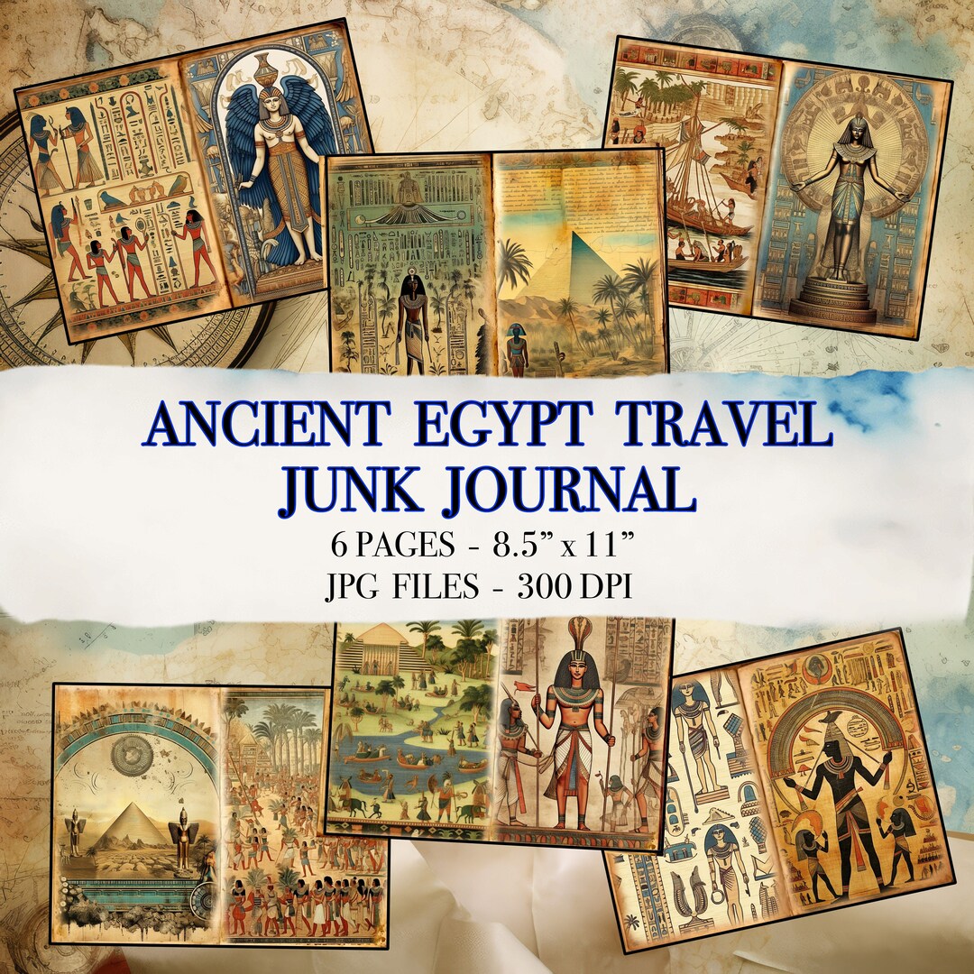 Vintage Ancient Egypt Junk Journal Printable Pages Travel Journal ...
