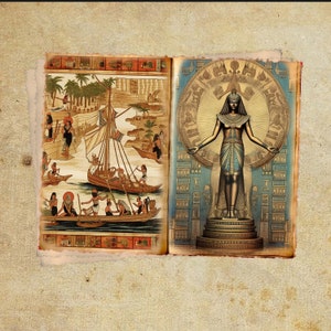 Vintage Ancient Egypt Junk Journal Printable Pages Travel Journal ...