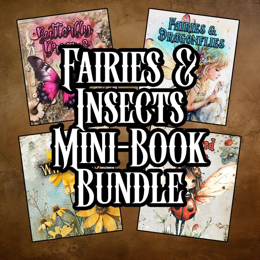 Fairy and Insect Mini-book Bundle 4 Complete Mini-books Fairies ...