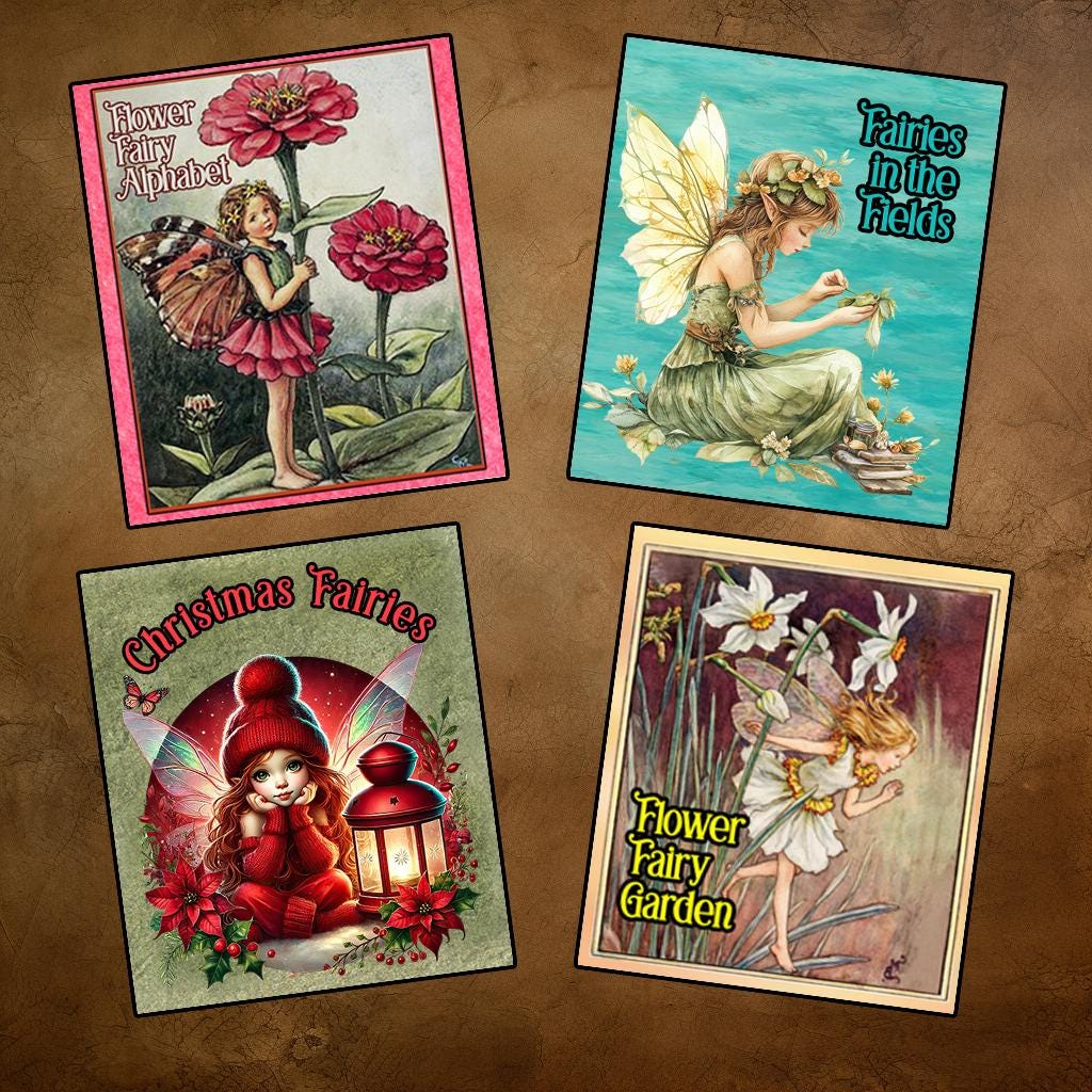 Beautiful Fairy Mini-book Bundle 4 Complete Mini-books Flower Fairies ...