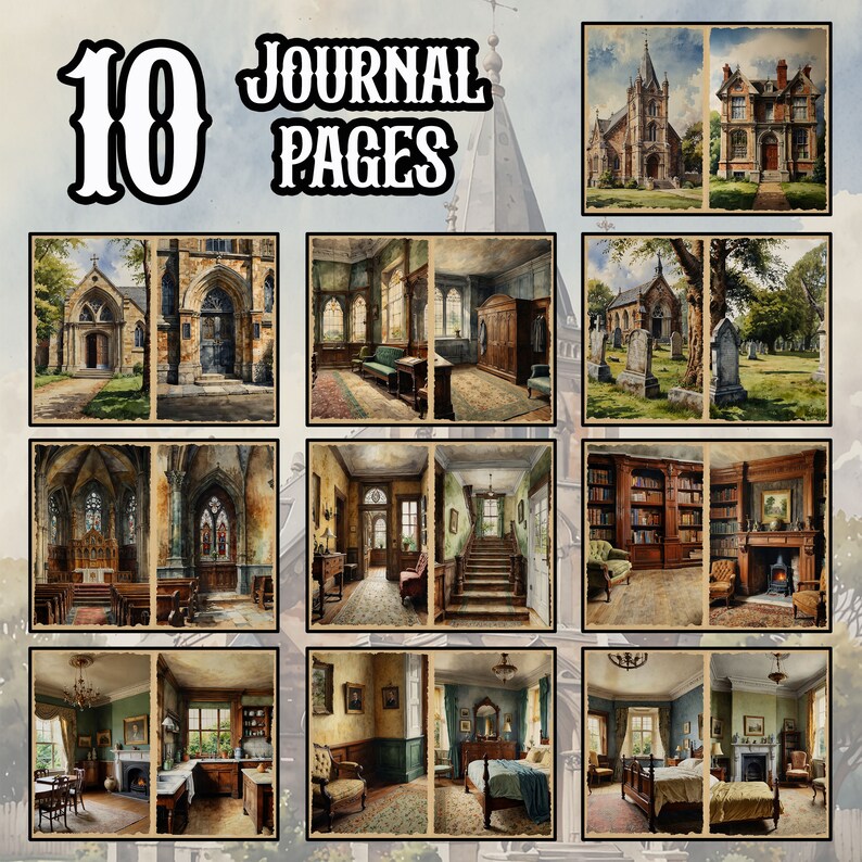 Murder in St.enids Church Junk Journal Victorian Era Craft Your Murder ...