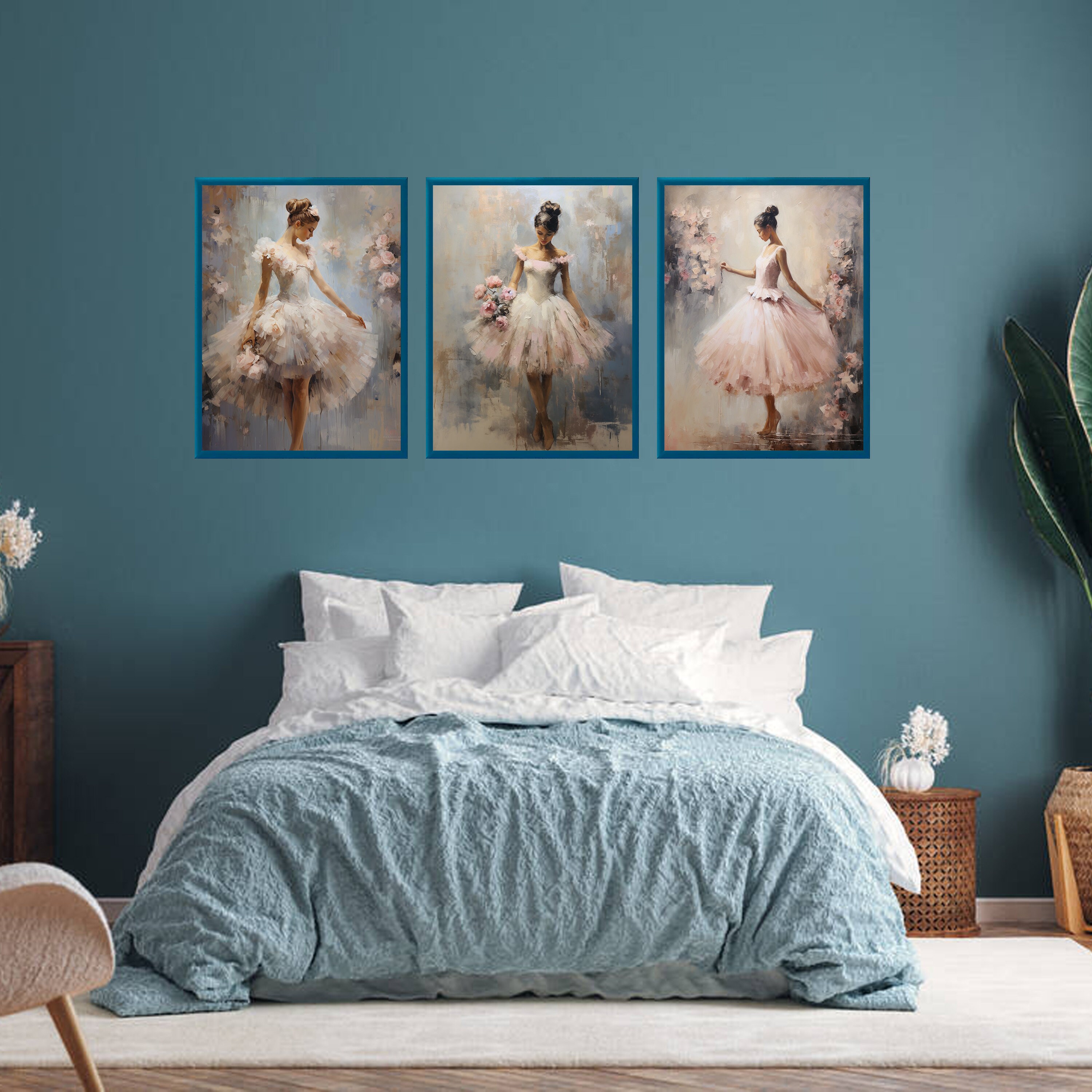 Ballerina Set of 3 Bundle Digital Print Impressionist Art Edgar Degas ...