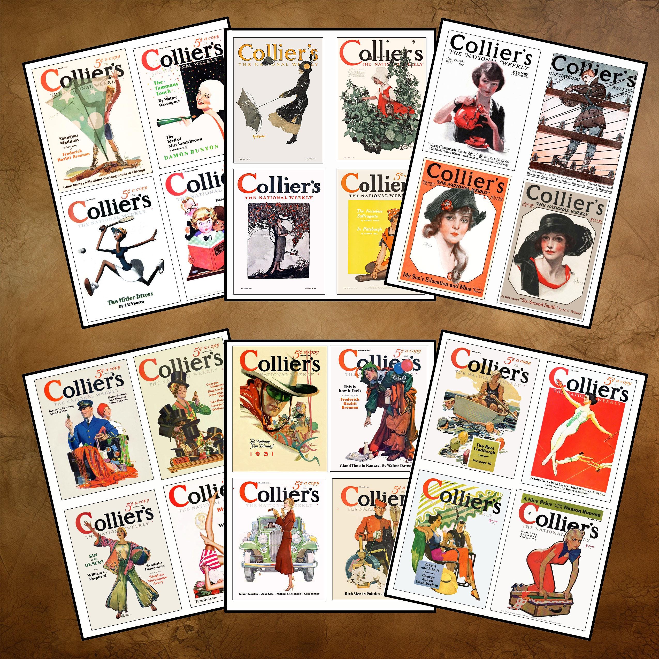 Vintage Fashion Magazine Covers #3 Ephemera Bundle 50+ Printable Card ...