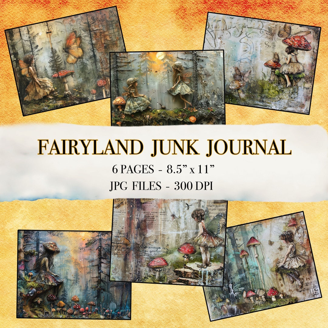 Fairyland Junk Journal Printable Pages Fantasy Journal Printable ...