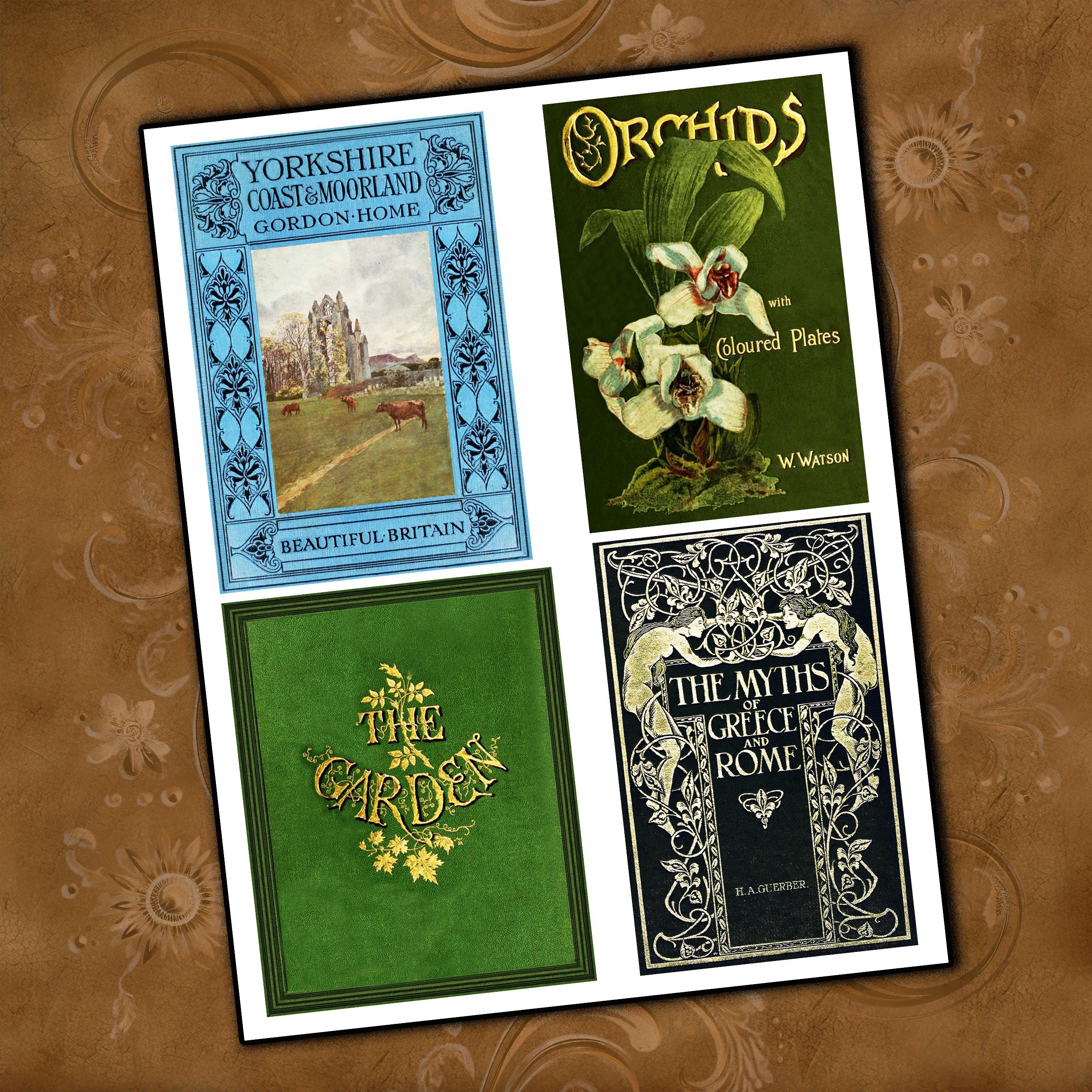 Authentic Vintage Book Covers Ephemera Bundle 50+ Printable Book Covers ...