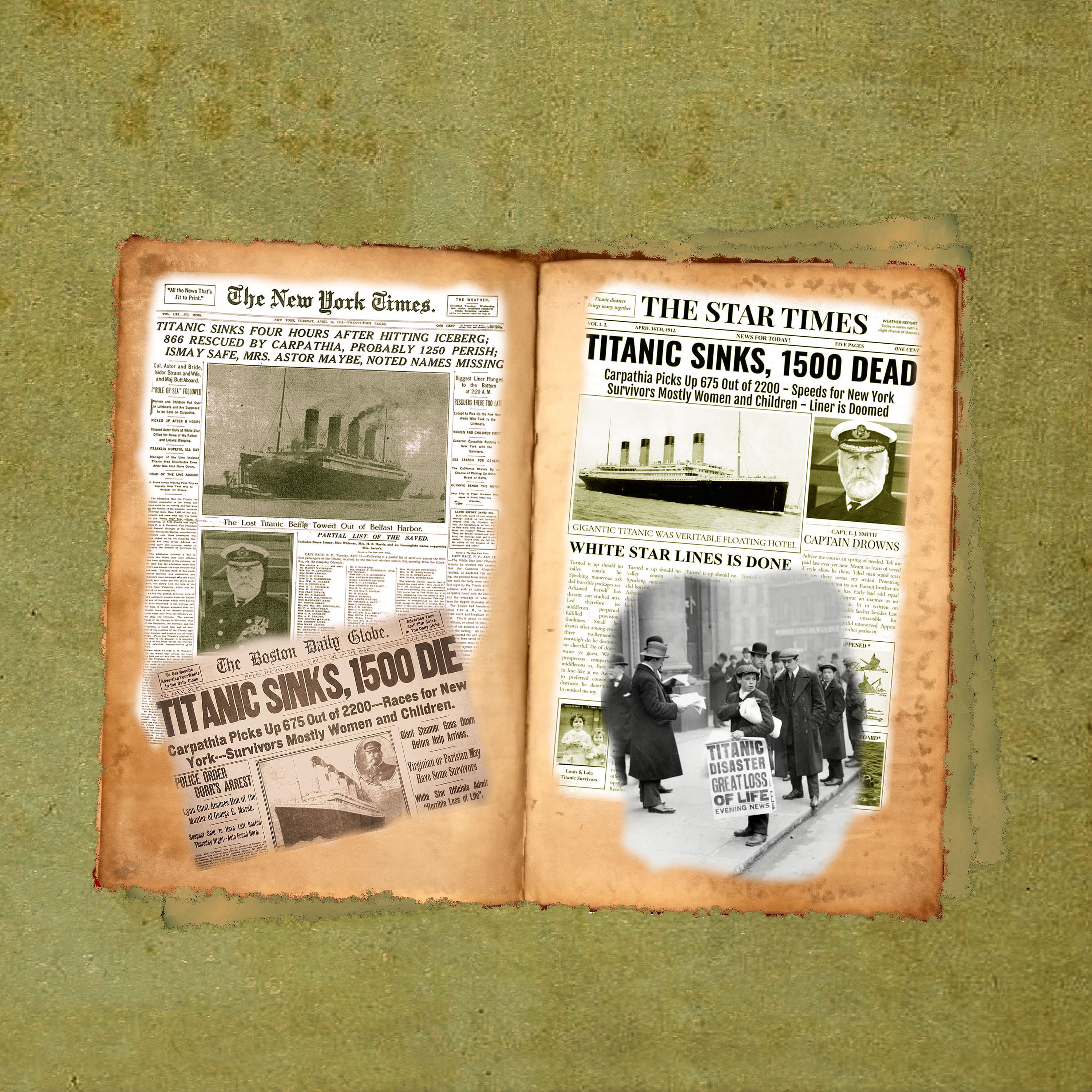 Titanic Ephemera Vintage Junk Journal Printable Pages Scrapbooking ...