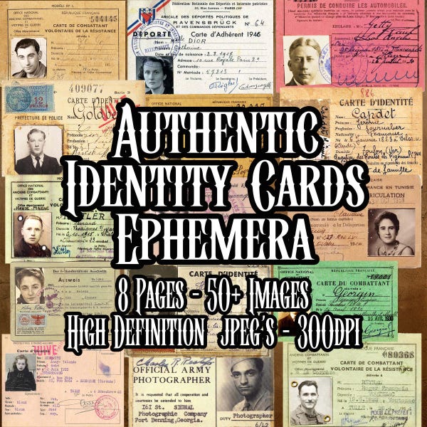 Vintage Id Card - Etsy