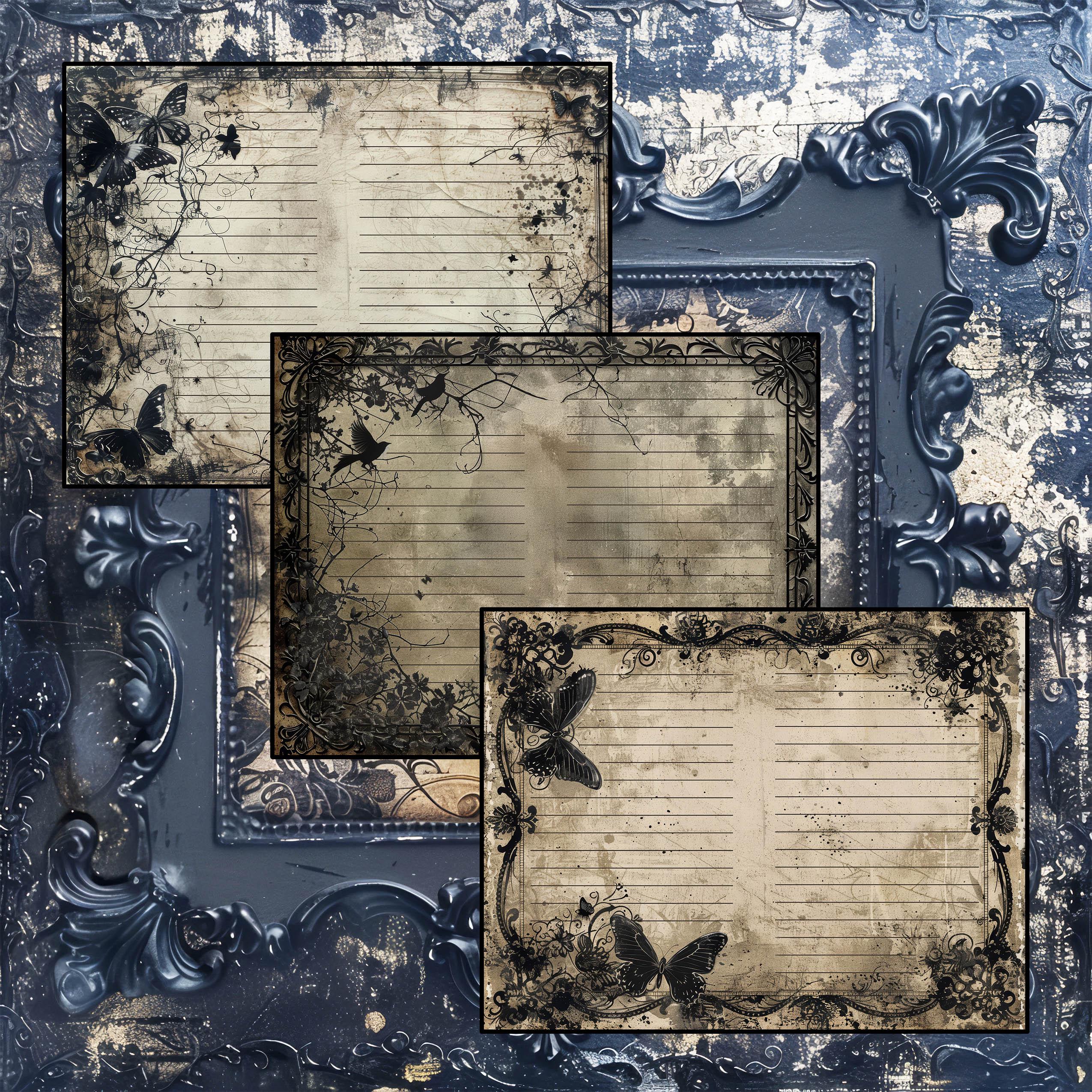 Gothic Grunge Junk Journal Printable Pages Scrapbooking Supplies ...