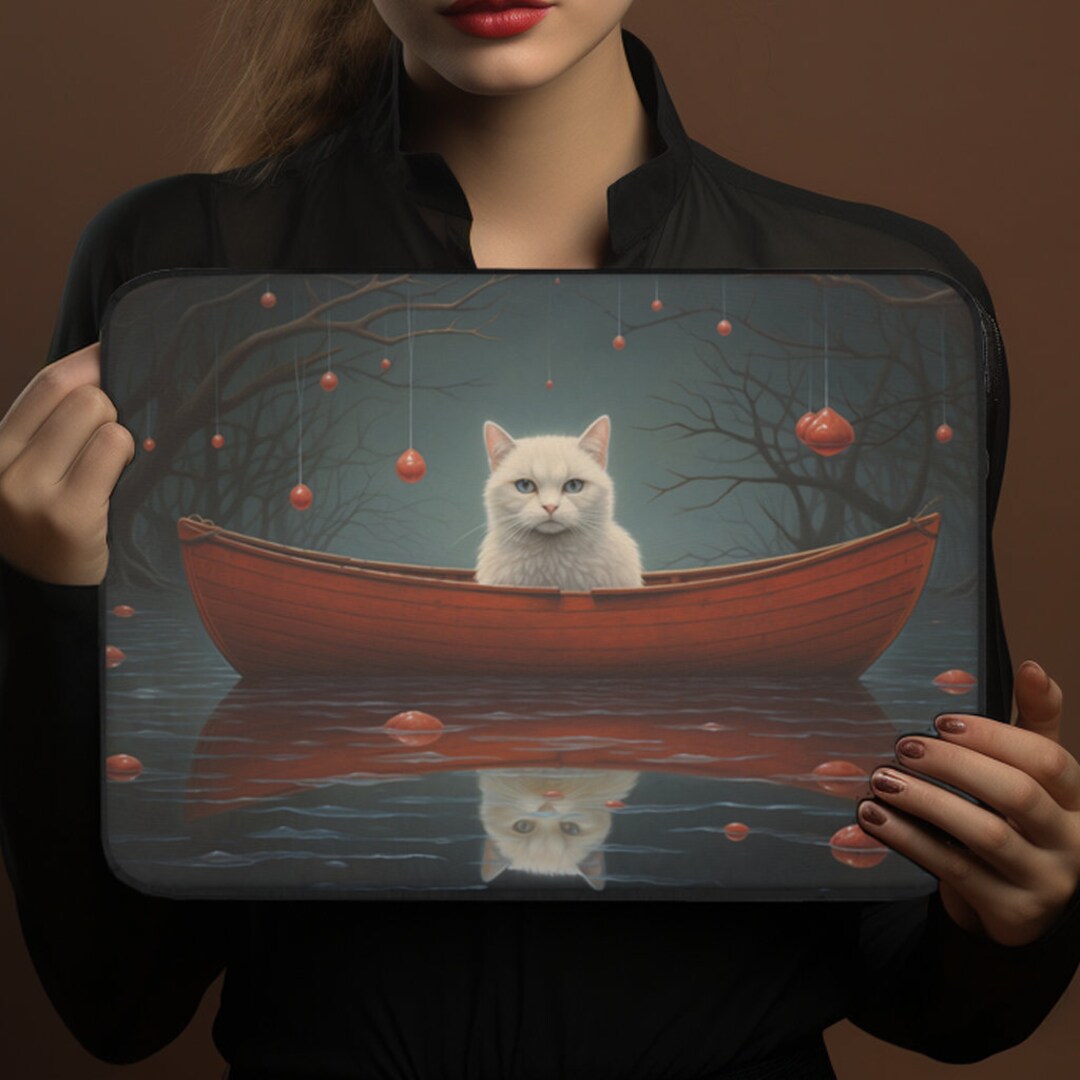 Cat Kitten Watercolour Laptop Sleeve Colourful Protection Laptop Case ...