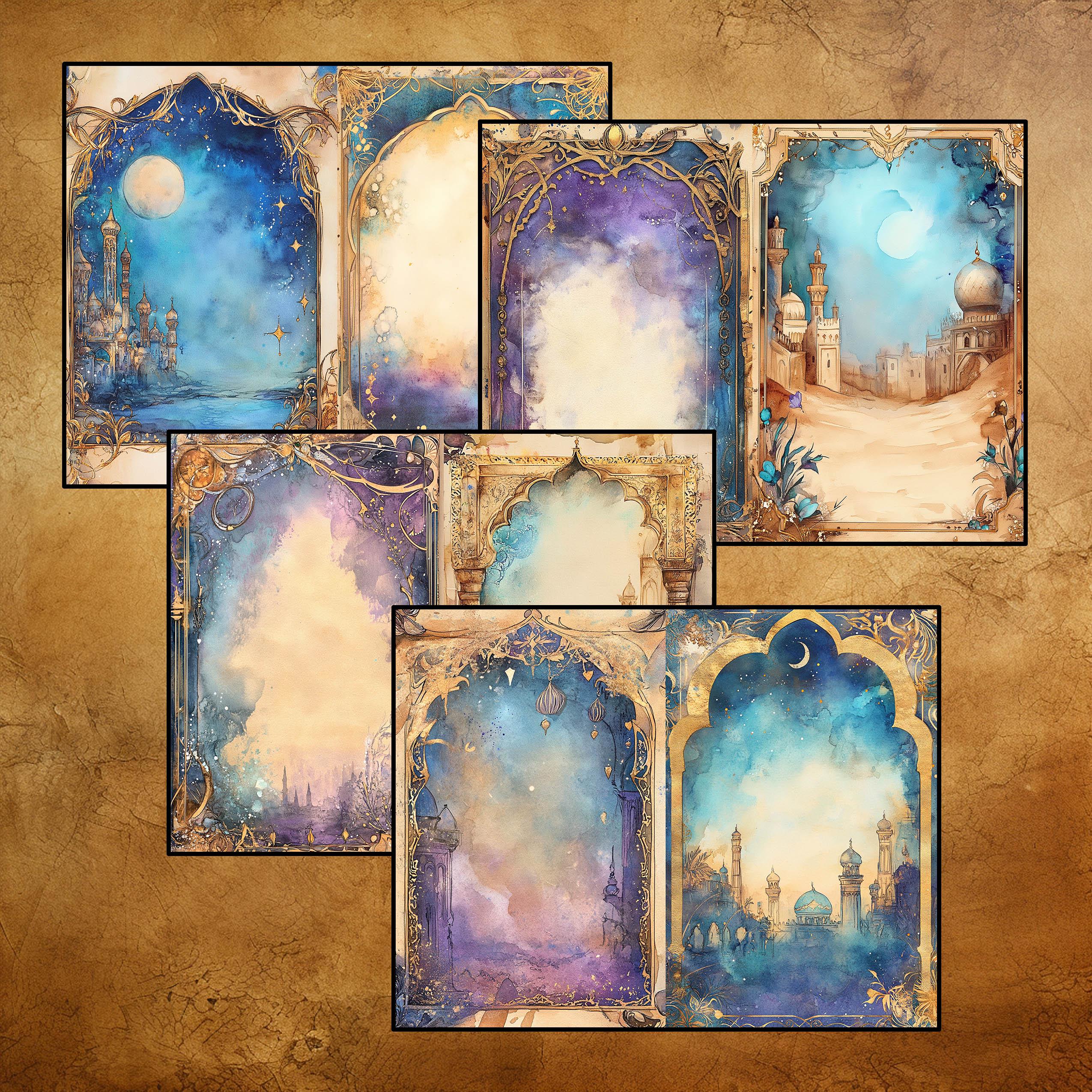 Arabian Nights Junk Journal Printable Pages Scrapbooking Supplies ...