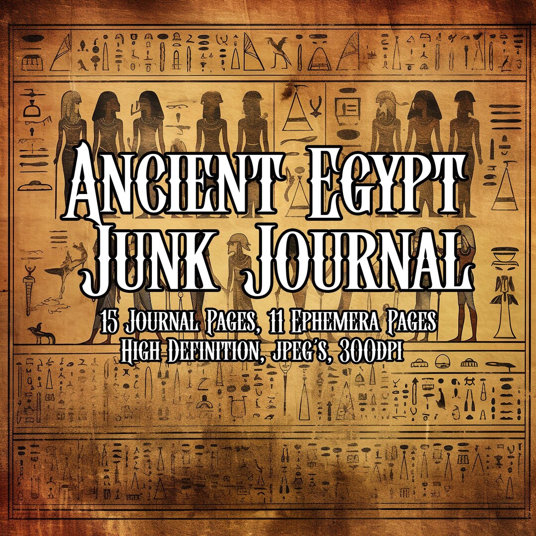 Vintage Ancient Egypt Junk Journal Printable Pages Travel Journal ...