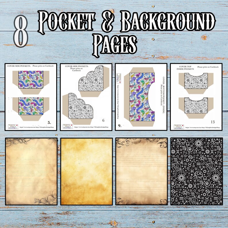 Junk Journal Sagittarius Birthday Mail Folio Large Envelope Ephemera ...