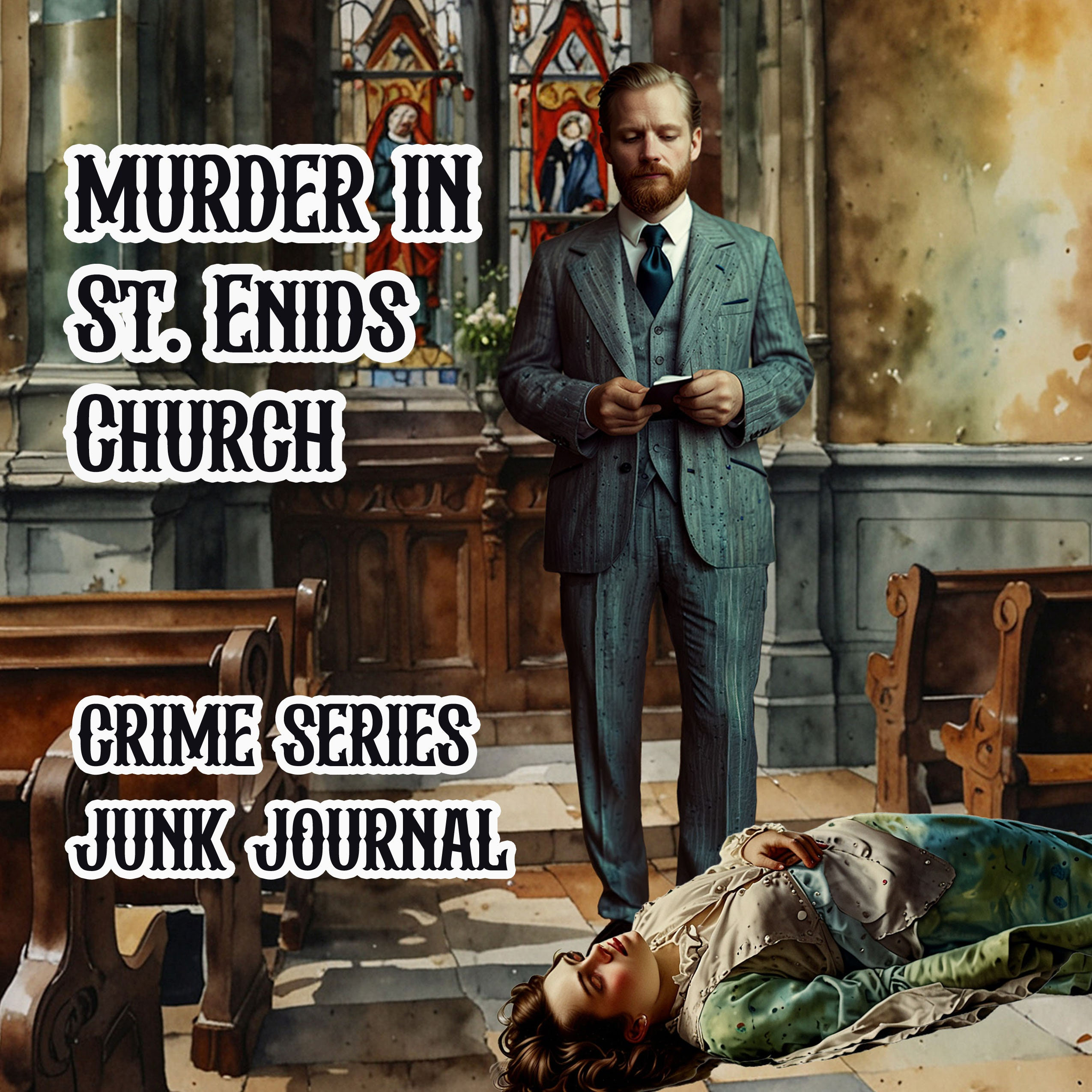 Murder in St.enids Church Junk Journal Victorian Era Craft Your Murder ...