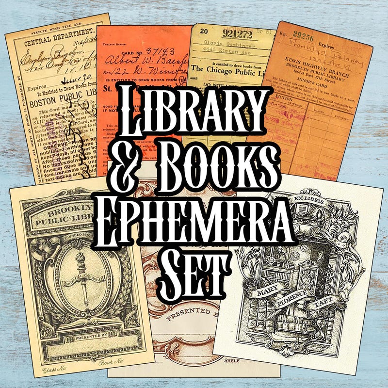 Kids Library Poster Vintage - Etsy