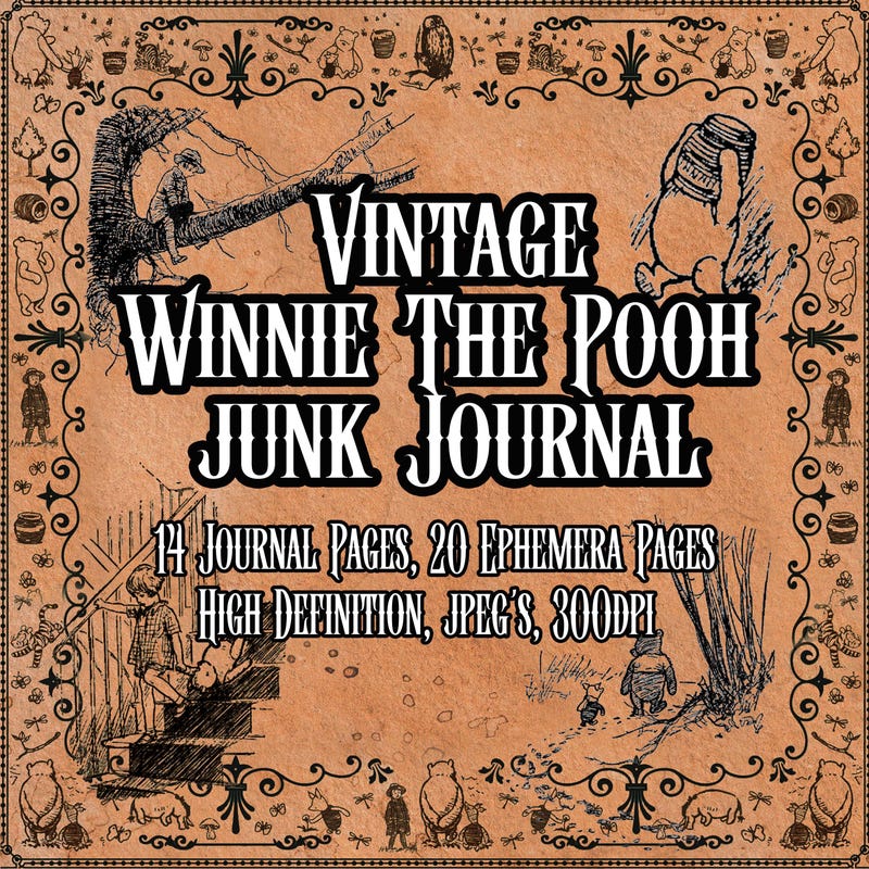 Printable Pooh Envelopes - Etsy