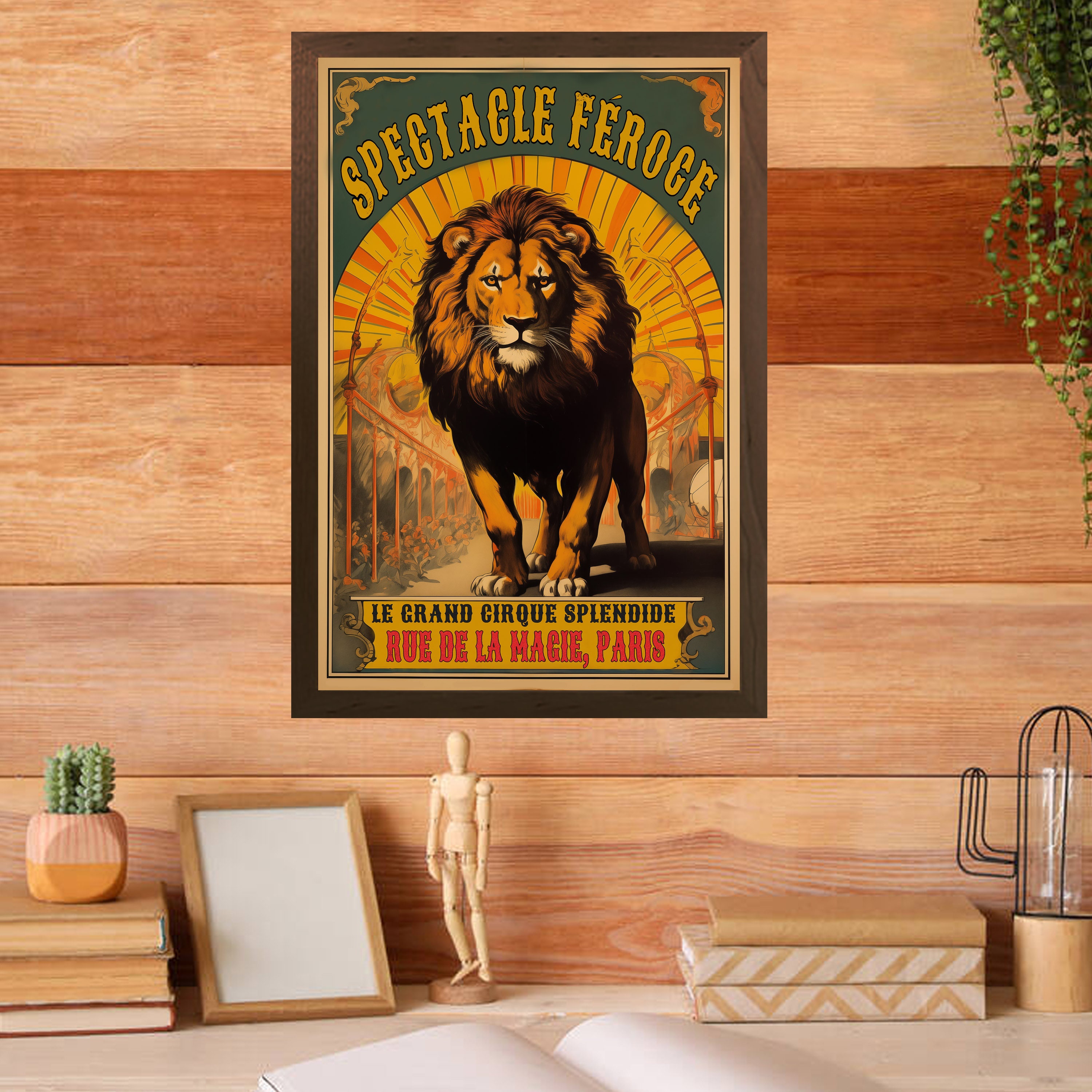 Vintage Original Circus Poster Digital Hi-res 300 Dpi Print Ferocious ...