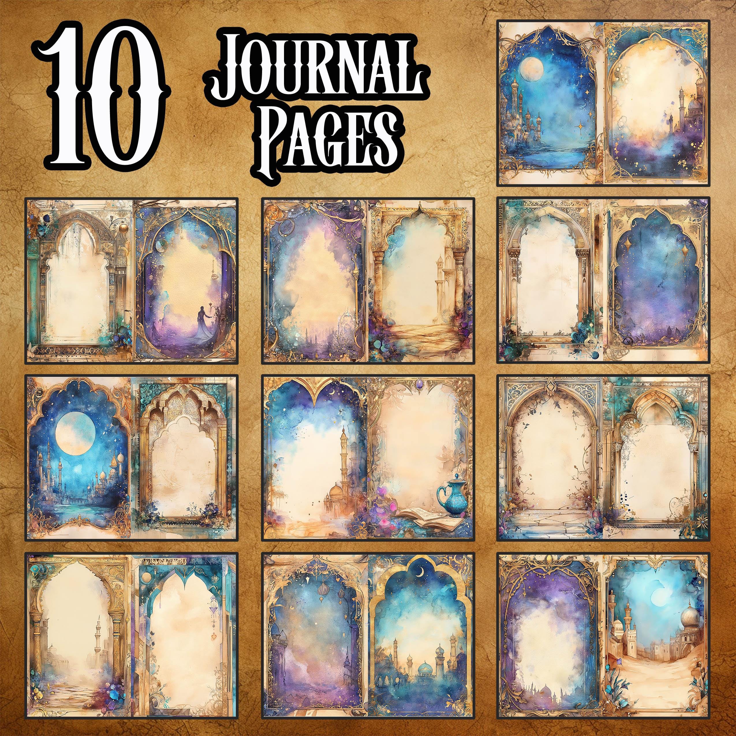 Arabian Nights Junk Journal Printable Pages Scrapbooking Supplies ...