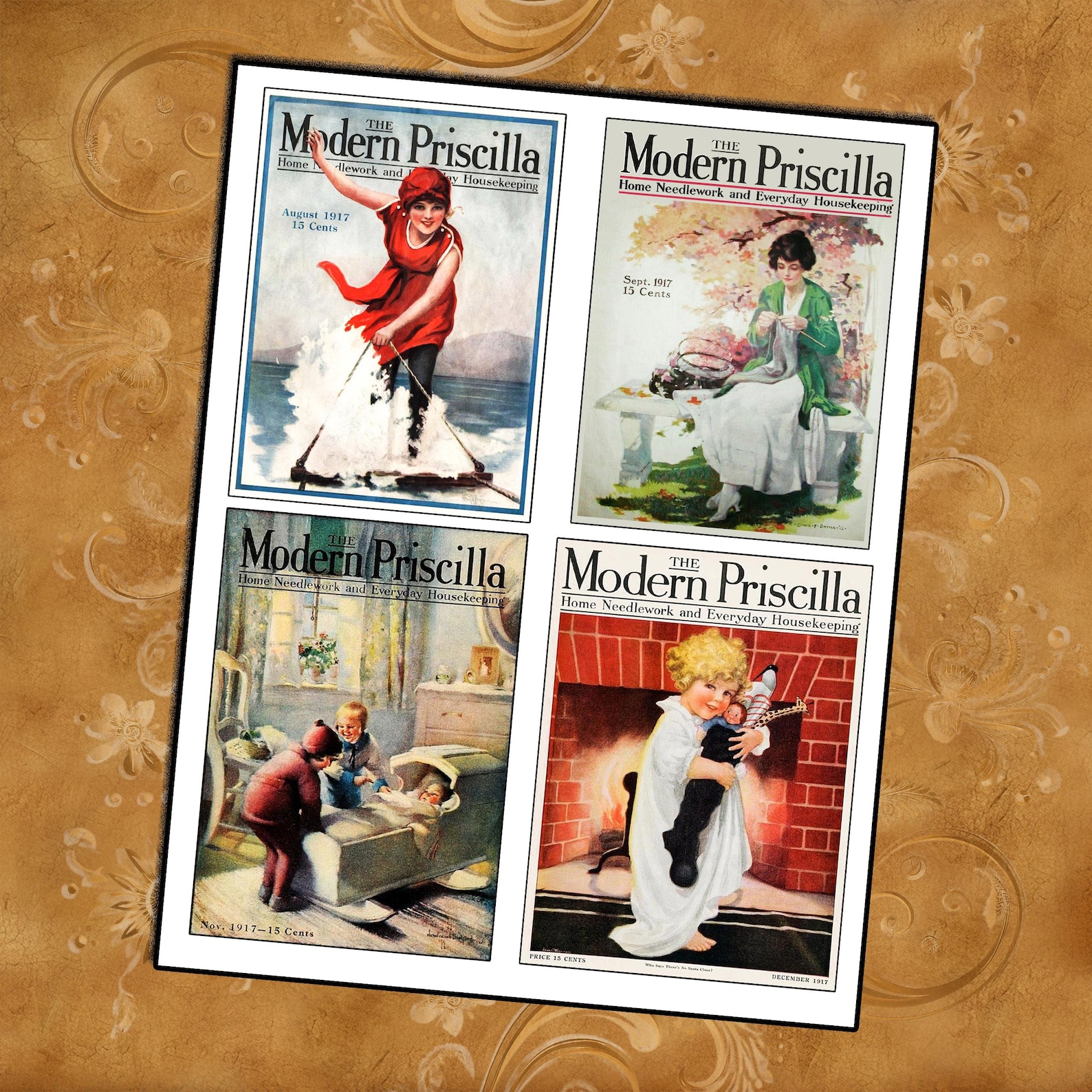 Vintage Fashion Magazine Covers Ephemera Bundle 50+ Printable Card ...
