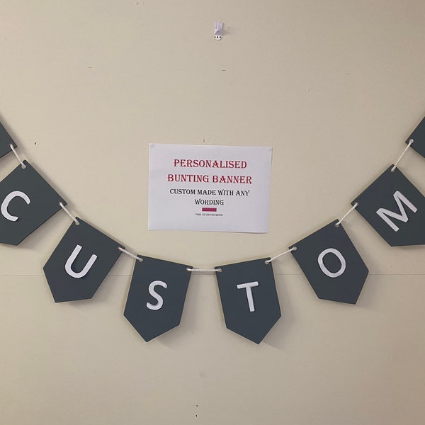 Personalised Bunting - Make Your Own Bunting