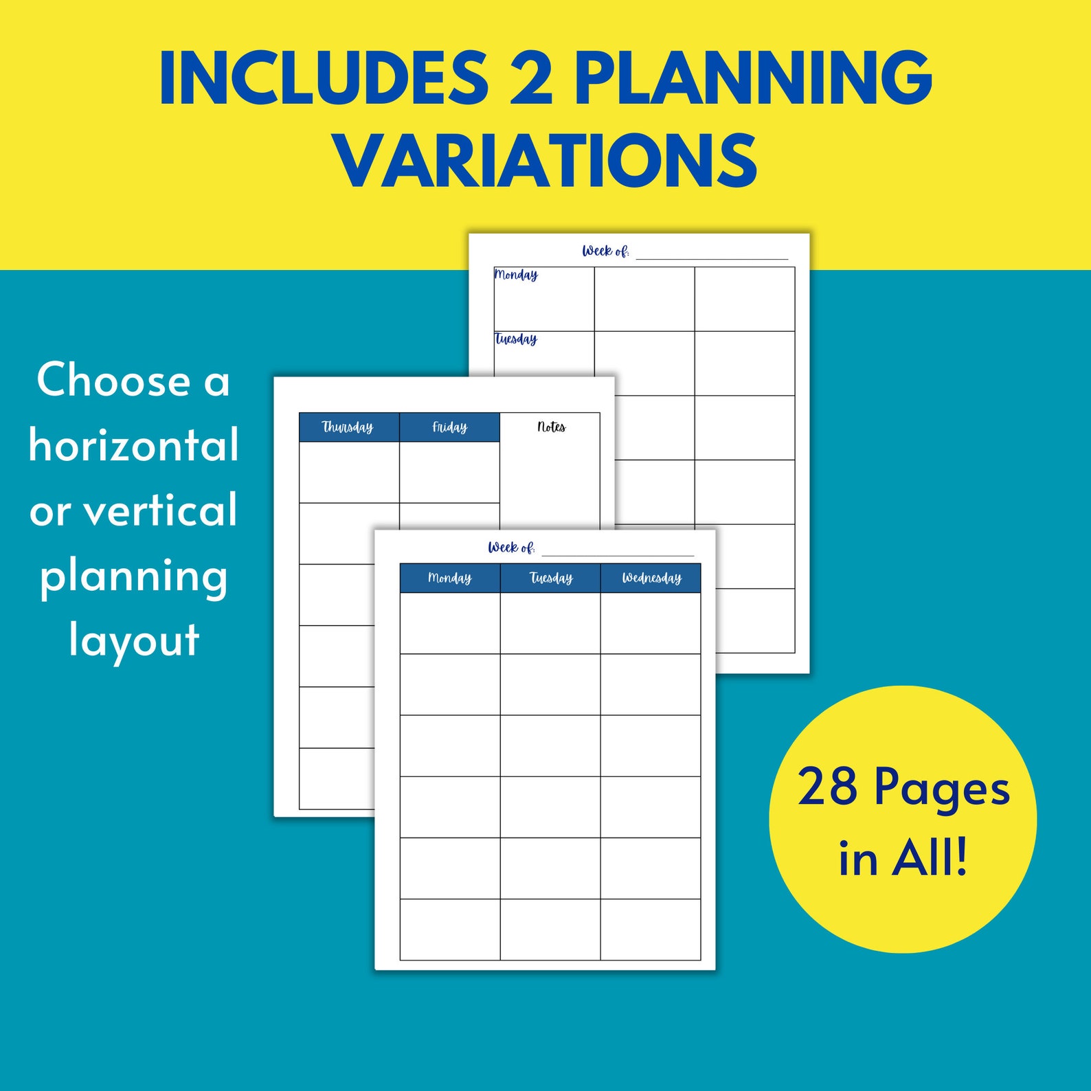 Teacher Planner 2023-2024 Printable - Etsy UK