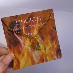 Book Girlfriend FMC Necklace | Gold Fill Crystal ACOTAR Feyre Nesta ...